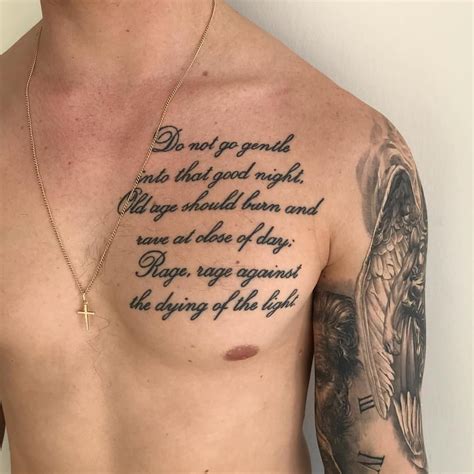 Top 41 Chest Writing Tattoo Ideas 2021 Inspiration Guide Artofit