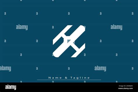 Alphabet Letters Initials Monogram Logo Kh Hk Stock Vector Image