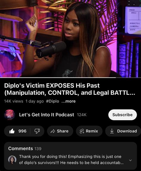 Diplos Victim Shelly Speaks Out On The Allegations Has Anyone Else