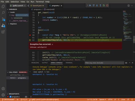 unknown breakpoint and unknown watchpoint messages are not very informative · issue 1282