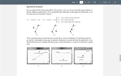 Solved Given A Directed Line From Point P X Y To Chegg