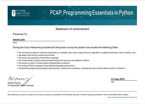 Sakshi Jain On Linkedin Cisconetworkingacademy Skill Netacad Python Pcap