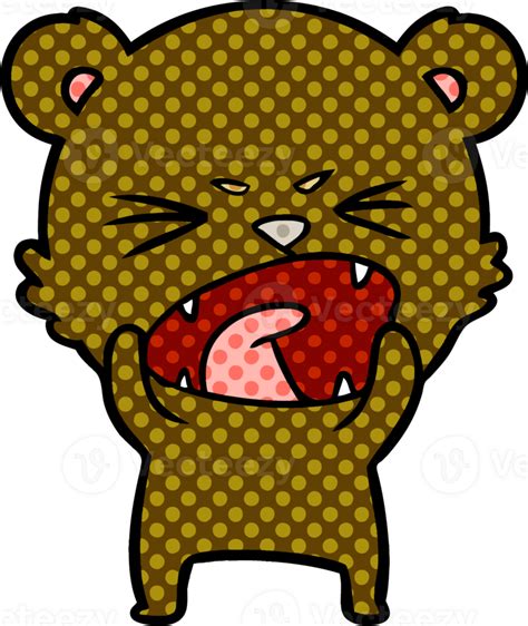 Angry Cartoon Bear Drawing 46946476 Png