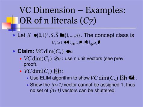 PPT VC Dimension In Machine Learning PowerPoint Presentation Free Download ID