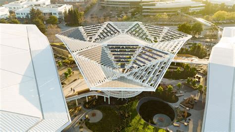 Trellis With Photovoltaic Panels Covers Outdoor Workspace In California