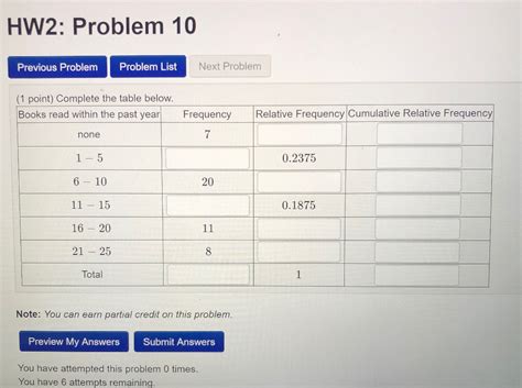 Solved Hw2 Problem 10 Previous Problem Problem List Next