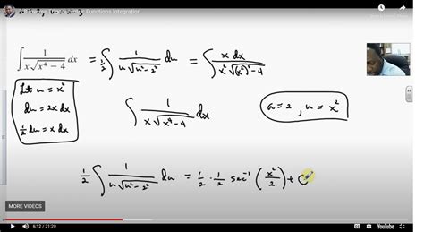 Integrals Of Inverse Trig Functions
