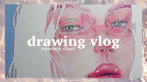 Drawing Vlog 🍑4 색연필 인물화 어니니 Youtube