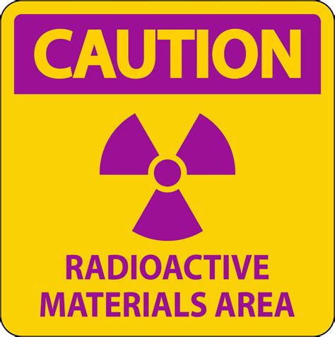 Caution Sign Radioactive Materials Area 25731151 Vector Art At Vecteezy