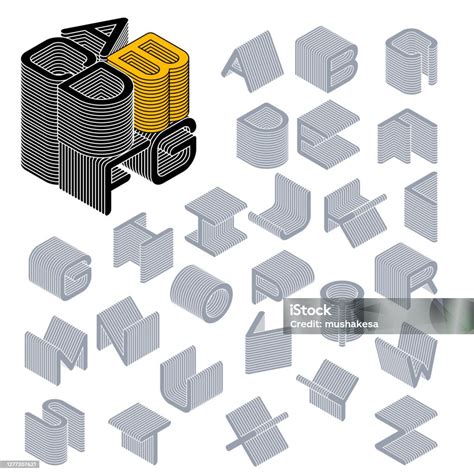 3d 레트로 모듈 서체 컴퓨터 글자에 대한 스톡 벡터 아트 및 기타 이미지 컴퓨터 글자 달 착륙선 등측투영법 Istock