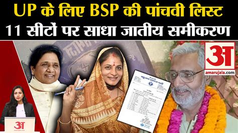 Bsp Candidate List Names Of 11 Candidates In The Fifth List Mayawati