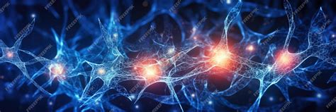 Premium Photo Intricate Network Of Bright Glowing Neurons Firing In A Brain Representing