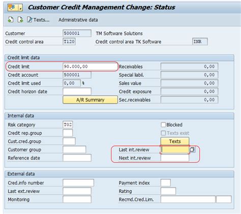 How To Maintain Credit Limit For Customers In SAP