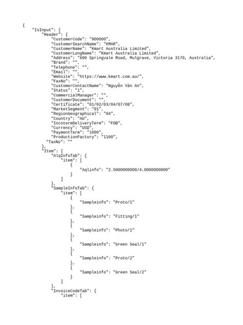 Sample Payload Customer Creation V03 Pdf
