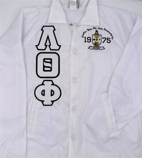 Lambda Theta Phi Crossing Jacket With Shield Greek Divine And More