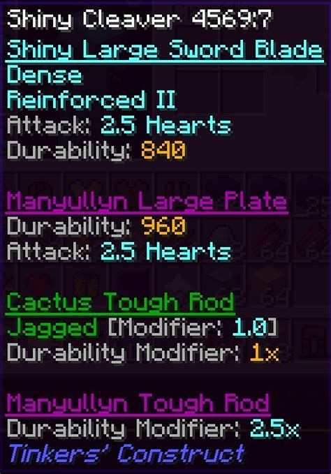 Tinkers construct модификаторы части лучшие сеты деталей Гайды Community проекта