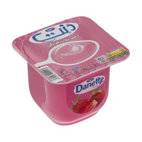 دسر توت فرنگی دنت 100 گرم فروشگاه اینترنتی بام‌کالا