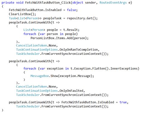 Jeremy Bytes Task Continuations Checking Isfaulted Iscompleted And Taskstatus