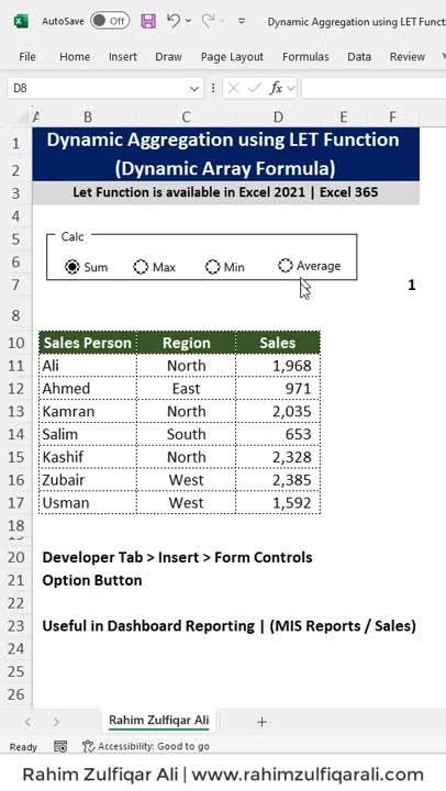 Rahim Zulfiqar Ali On Linkedin Excel