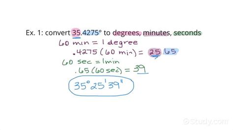 Convert Degree Minute Seconds To Degree Decimal Minutes To Decimal Hot Sex Picture