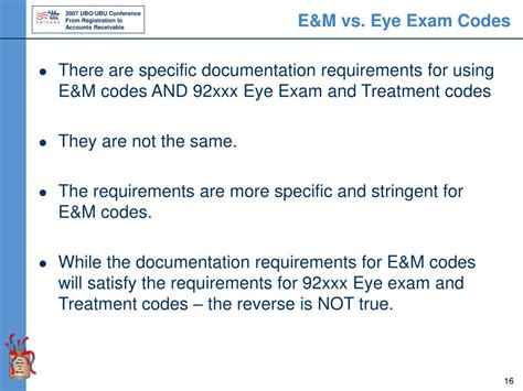 PPT Briefing Ophthalmology And Optometry Coding Date 21 March 2007 Time 1110 1200