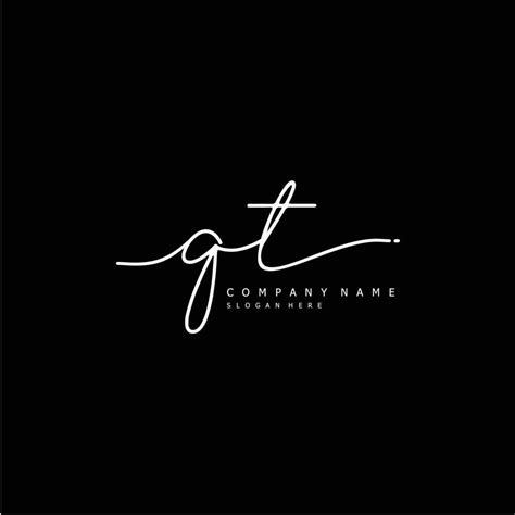 Initial QT Handwriting Of Signature Logo 21073800 Vector Art At Vecteezy
