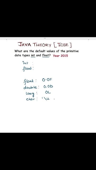 Icse Year 2015 Java Youtubeshorts Shots Icsecomputer Java Sort Icse Computer Java Theory