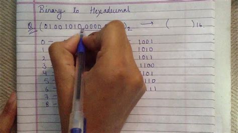 Binary To Hexadecimal Conversion In Hindi Youtube