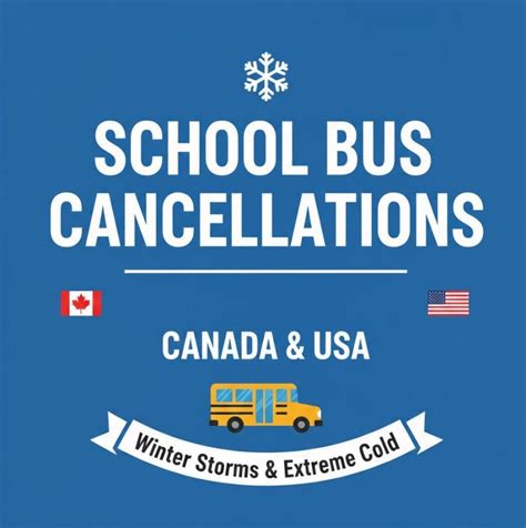 Daily School Closings And Delays Report — Us And Canada
