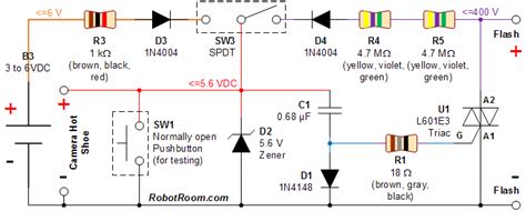 One Camera Flash Circuit Diagram Transistor