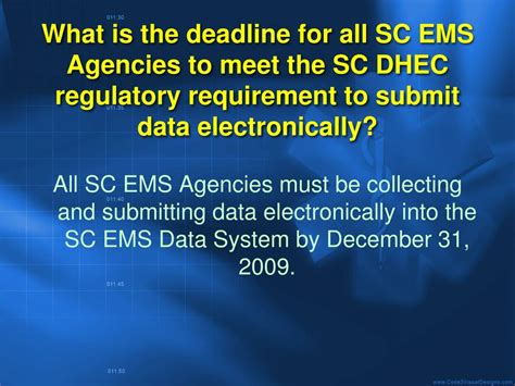 PPT Is The SC EMS Data System Based On The Existing DHEC Form Or Required Information