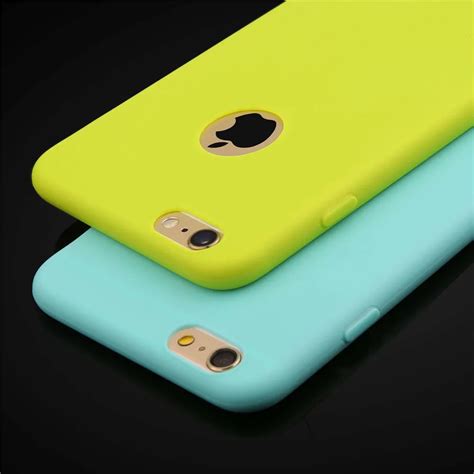 7 Candy Color Soft Tpu Silicon Phone Cases For Iphone 7 6 6s Plus Se 5