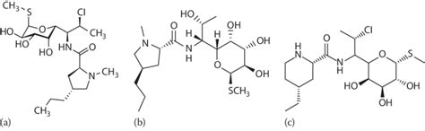 12 Structure Of A Clindamycin B Lincomycin And C Pirlimycin Download Scientific Diagram
