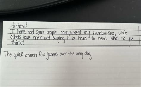 What Do You Think R Handwriting