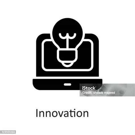 혁신 벡터 솔리드 아이콘 디자인 일러스트 레이 션을 흰색 배경에 표시합니다 Eps 10 파일 0명에 대한 스톡 벡터 아트 및 기타 이미지 Istock