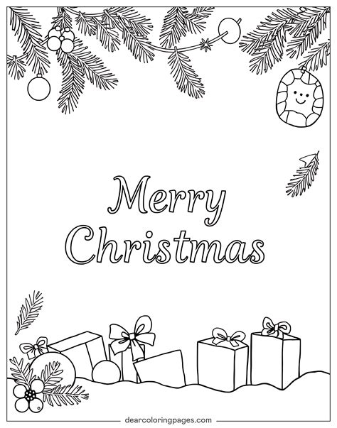 인쇄할 크리스마스 색칠 페이지