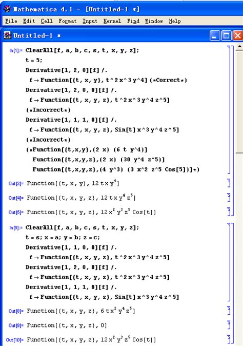 Calculus And Analysis Evaluation Leak In Derivative Mathematica