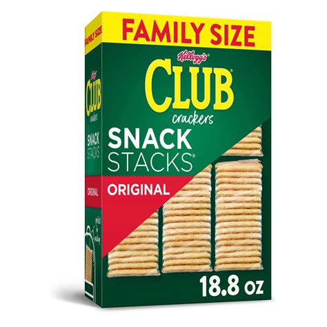 Club Snack Stacks Original Crackers Lunch Snacks 9 Count