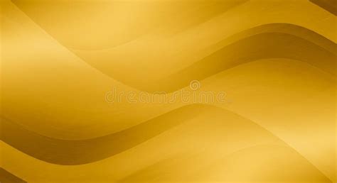Flowing Golden Waves Create An Abstract Pattern With Smooth Undulating Curves Stock