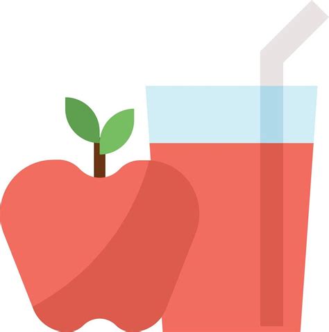 Apple Juice Glass Fruit Beverage Flat Icon 14056264 Vector Art At Vecteezy