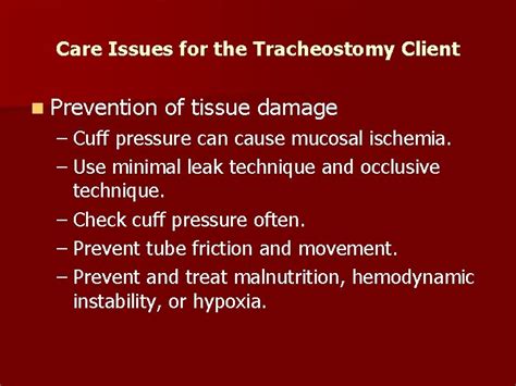 Interventions For Clients Requiring Oxygen Therapy Or Tracheostomy