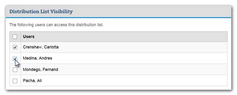Creating Distribution Lists
