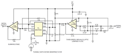 Notch Filter Circuit Frequency Circuit Diagram
