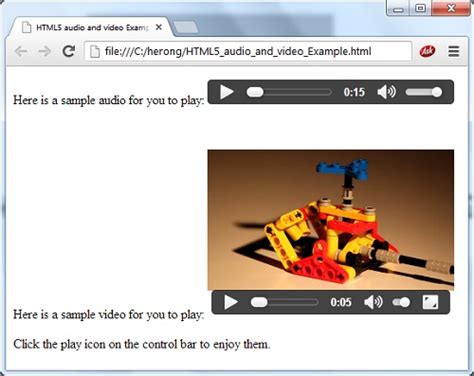 Audio And Video Elements