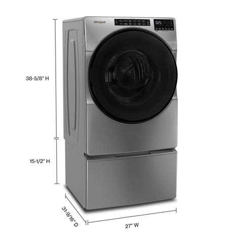 45 Cu Ft Front Load Washer With Quick Wash Cycle Chrome Shadow
