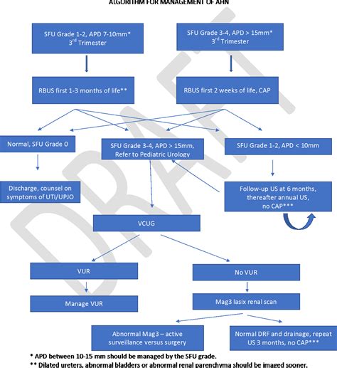 Figure 1 From Guideline Antenatally Detected Hydronephrosis Canadian Urological Association