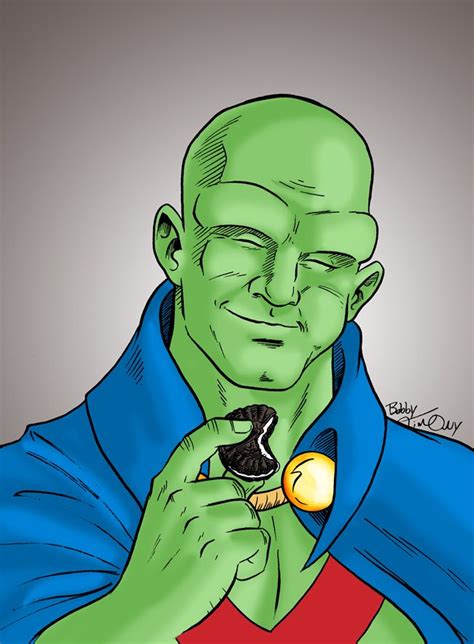 Martian Manhunter Enjoys An Oreo By ~btimony On Deviantart Martian