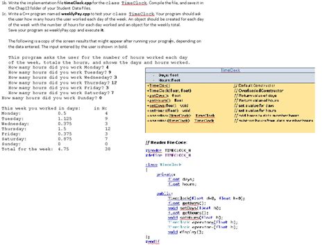 Solved Header File Code Ifndef Timeclock H Define