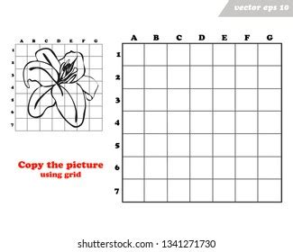 Copy Picture Using Grid Lines Simple Stock Vector Royalty Free 1341271721 Shutterstock