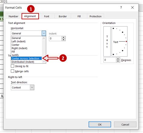 how to center across selection in excel spreadcheaters